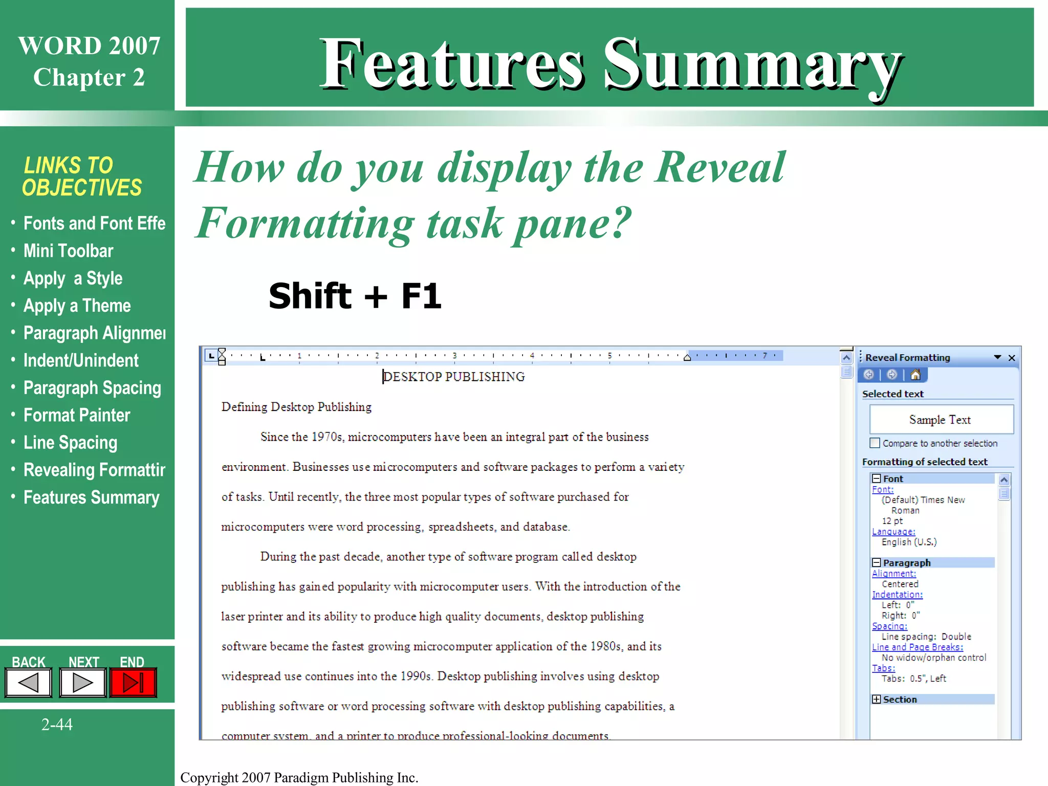 Word Chapter 2 - Formatting Characters and Paragraphs | PPT