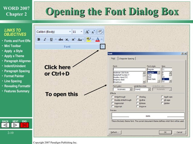 Word Chapter 2 - Formatting Characters and Paragraphs | PPT | Desktop Publishing | Computer ...