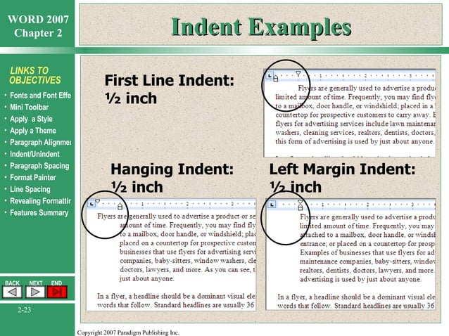 Word Chapter 2 - Formatting Characters and Paragraphs | PPT | Desktop Publishing | Computer ...