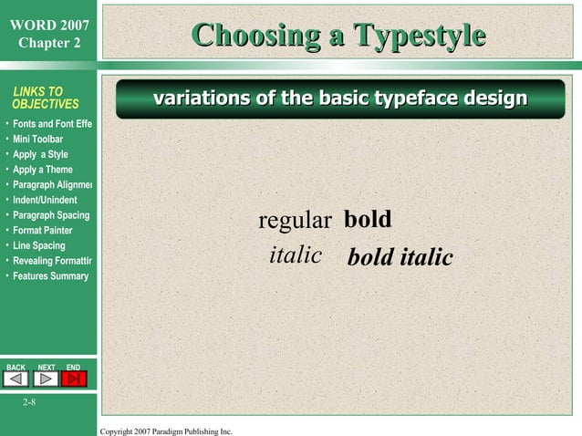 Word Chapter 2 Formatting Characters And Paragraphs Ppt Desktop Publishing Computer