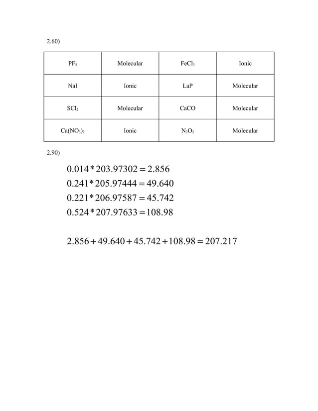 Chapter 2 Homework A | PDF