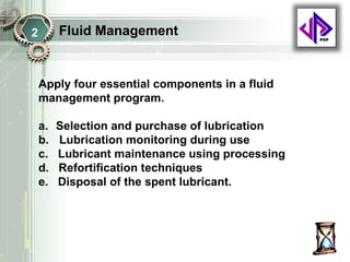 Lubrication of Mechanical Components and Parts | PPTX