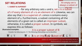 Mathematical Language and Symbols - College Math | PPTX