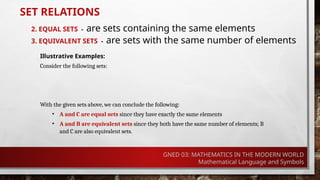 Mathematical Language and Symbols - College Math | PPTX