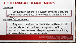 Mathematical Language and Symbols - College Math | PPT