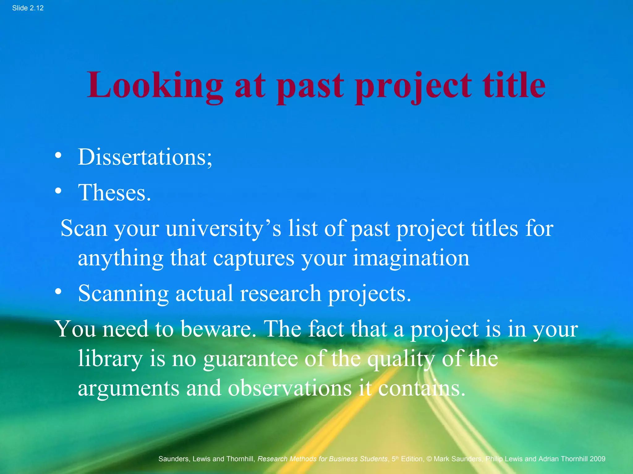 Chapter 2-research2 | PPT