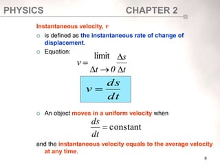 Displacement Physics Equation