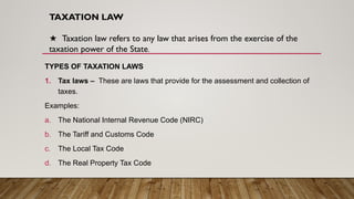 TAXATION.ppt for second year college that learning business. | PPTX