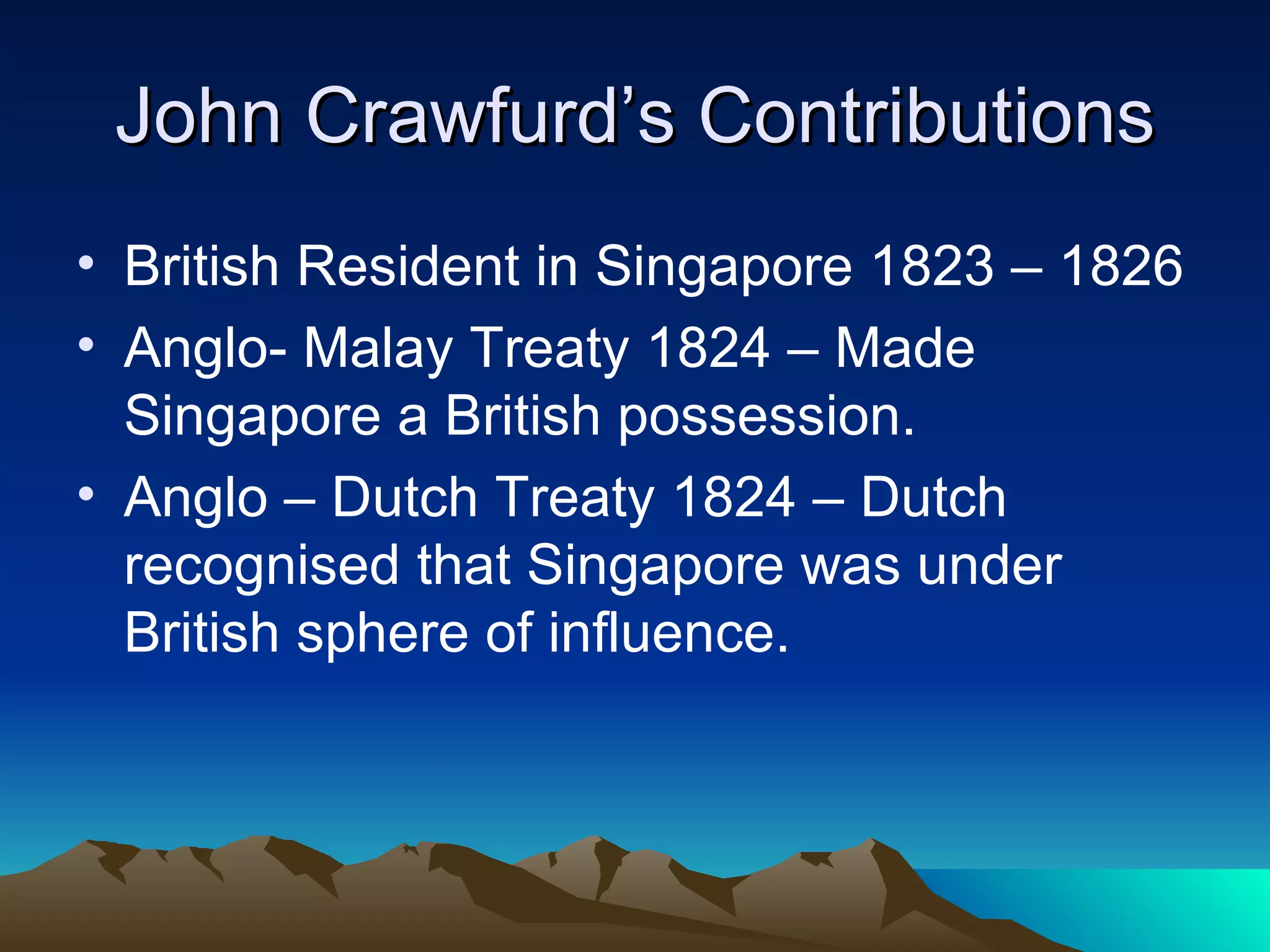Chapter 2 - Who is the real founder of Singapore? | PPT