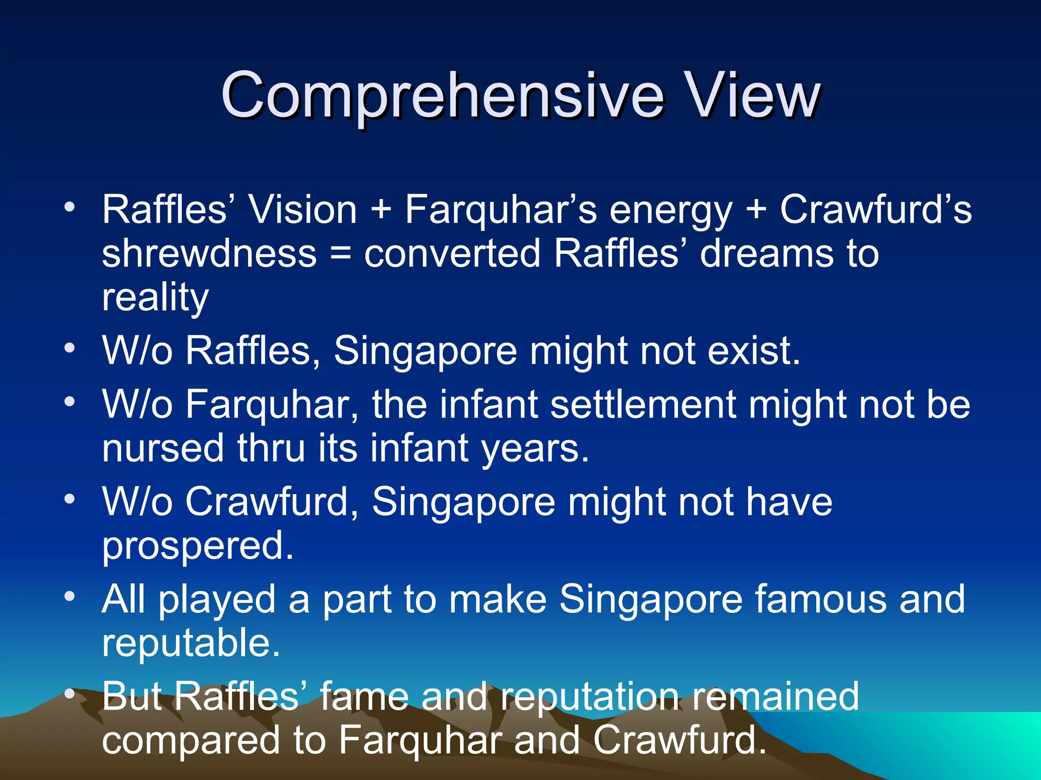 Chapter 2 - Who is the real founder of Singapore? | PPT