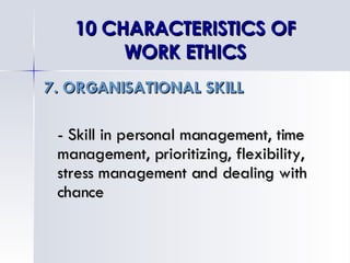 Chapter 2 Work Ethics | PPT