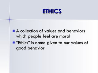 Chapter 2 Work Ethics | PPT