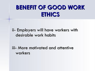 Chapter 2 Work Ethics | PPT