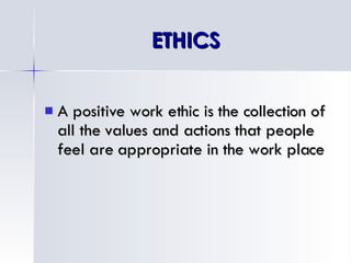 Chapter 2 Work Ethics | PPT