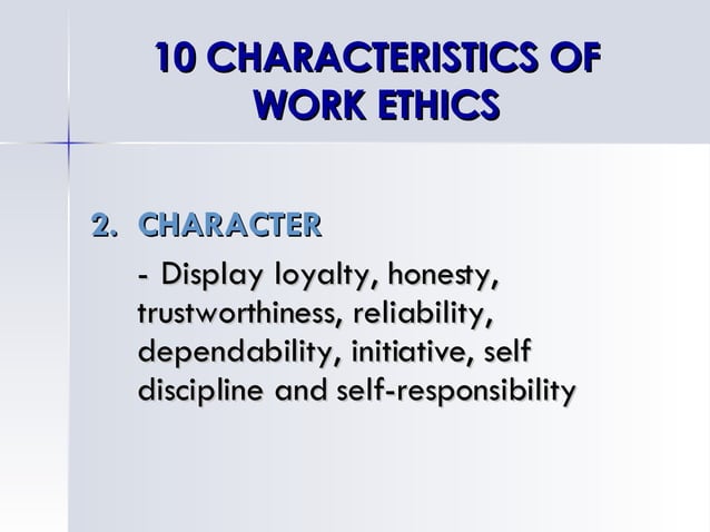 Chapter 2 Work Ethics | PPT | Career Advice | Careers