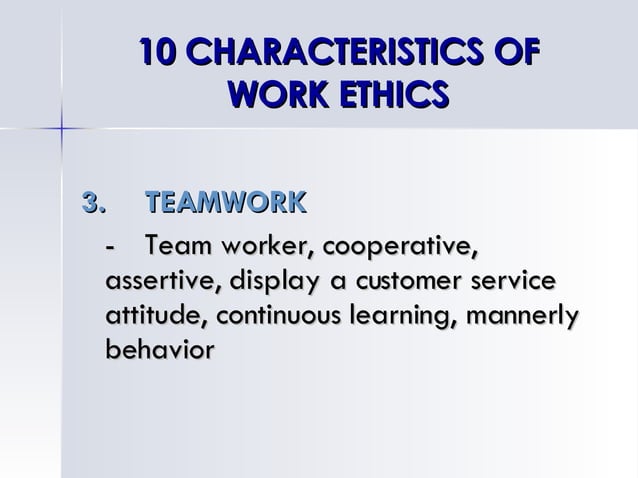 Chapter 2 Work Ethics | PPT | Career Advice | Careers