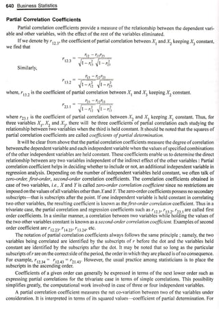 Partial and multiple correlation and regression | PDF