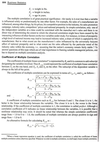 Partial and multiple correlation and regression | PDF