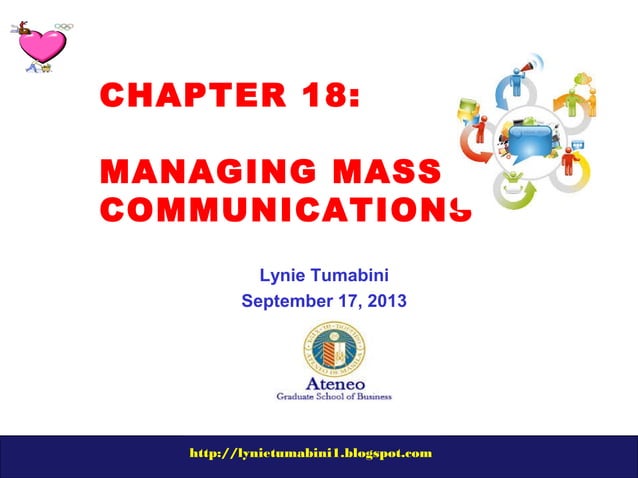 Chapter 18 managing mass communications revised2 | PPT