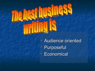 Business Communications Chapter 2 notes | PPT