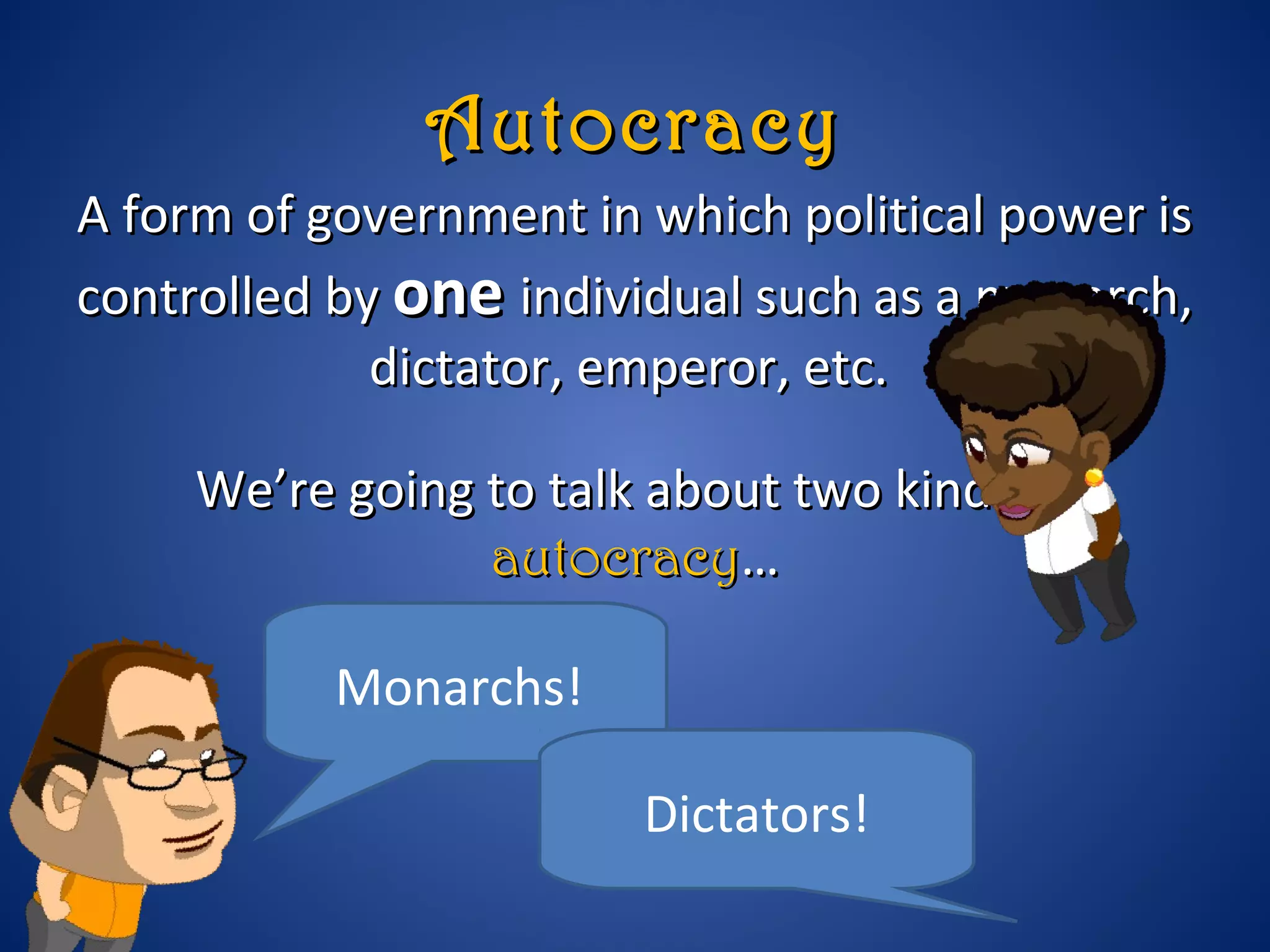 Chapter 2 types of government who rules | PPT