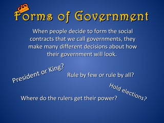 Chapter 2 types of government who rules | PPT