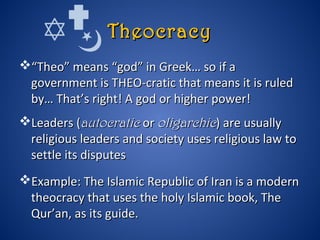 Chapter 2 types of government who rules | PPT