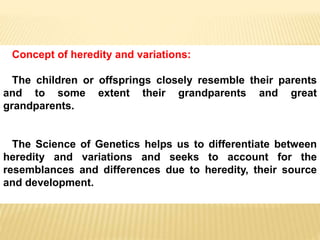 Chapter.1. Introduction of genetics | PPTX