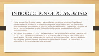 CHAPTER.ppt of polinomial chapter 2 class 9 ppt ppt ppt | PPT