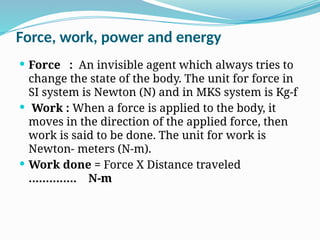 Energy for agriculture Farm Machinery and Power | PPTX