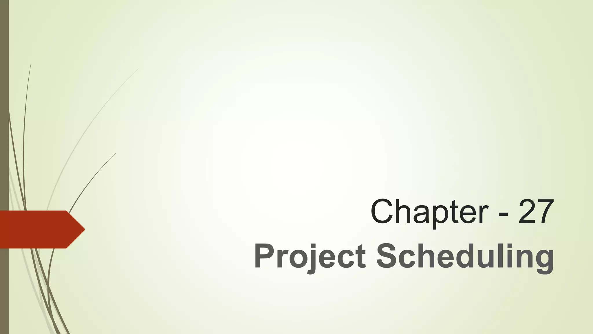 Project Scheduling and Effort Distribution | PPT
