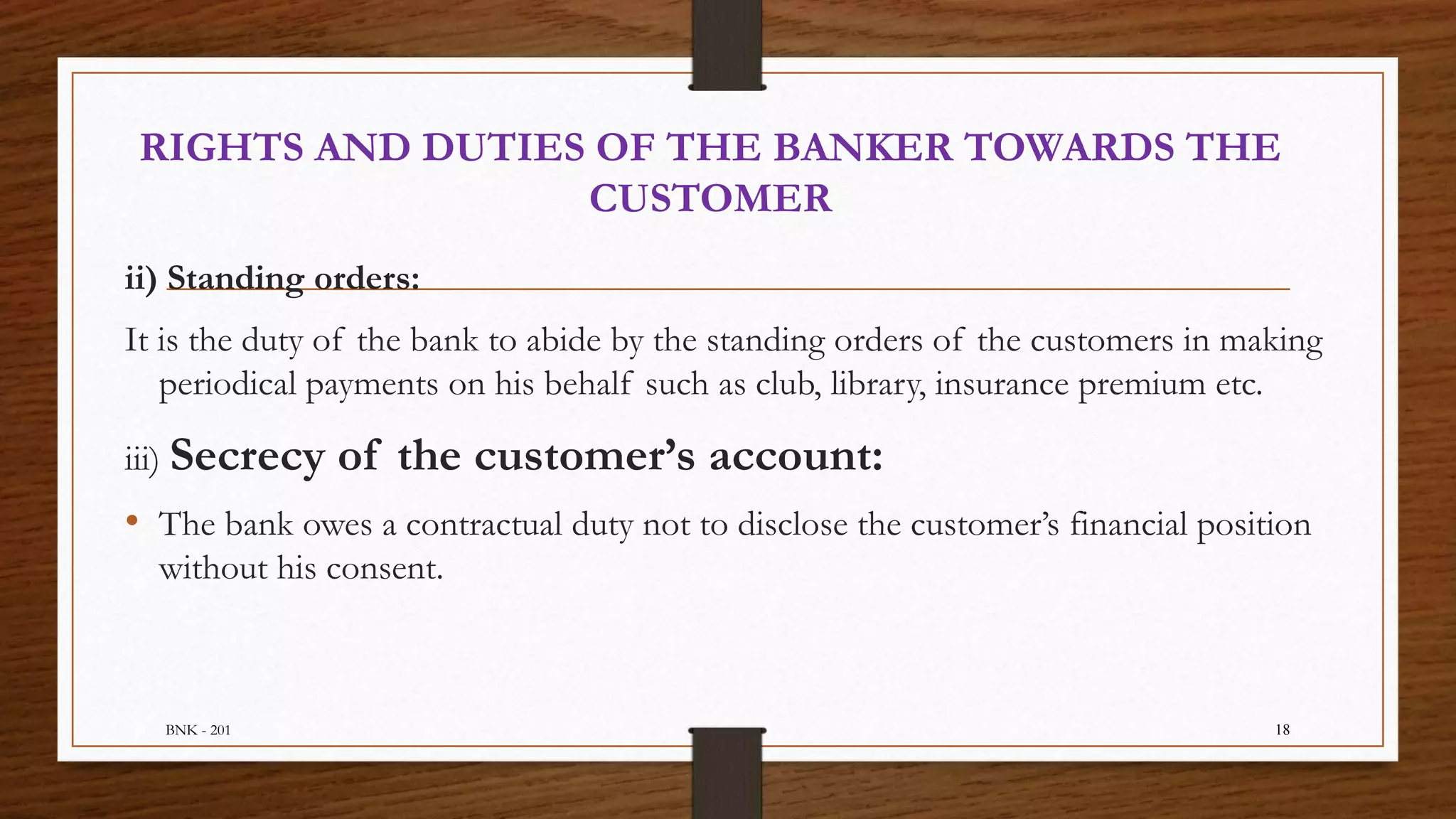 Relationship Between Banker and Customer | PPTX
