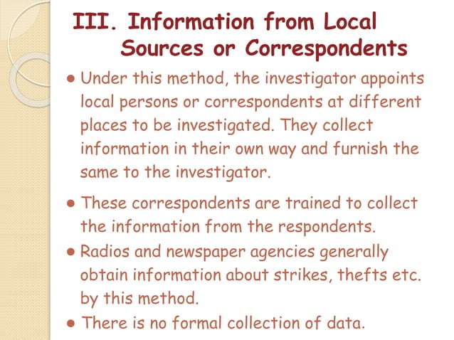 Chapter 2 collection of data | PPT | Law