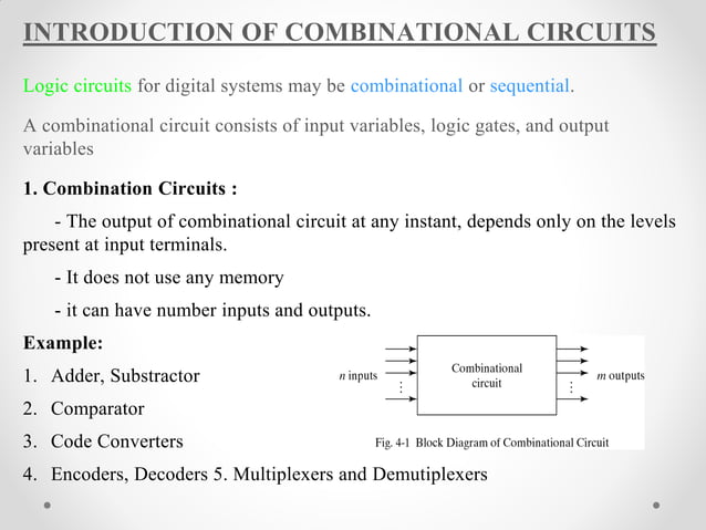 DESIGN OF COMBINATIONAL LOGIC | PDF
