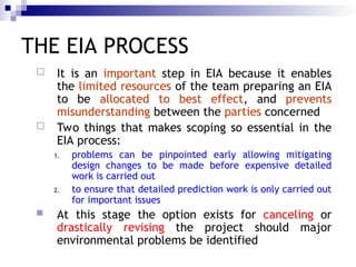environmental impact design and assessment process | PPT
