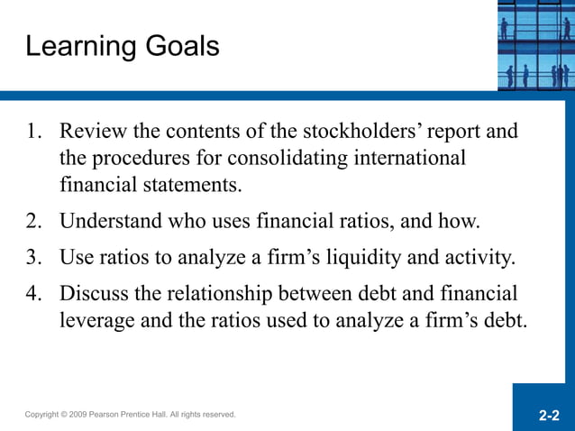 Chapter 2 financial statements | PPT