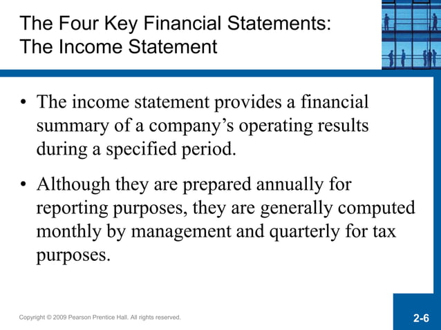 Chapter 2 financial statements | PPT
