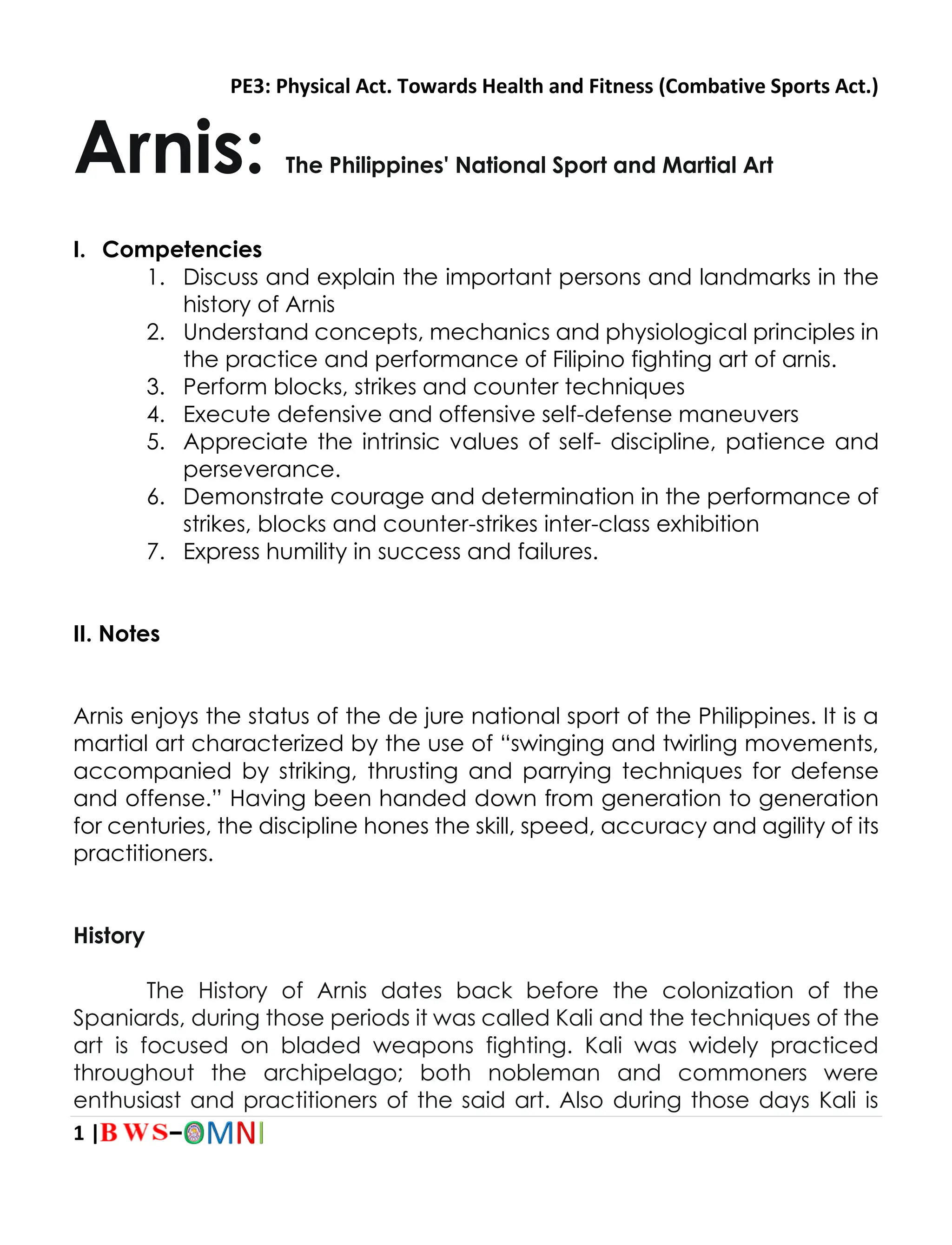 CHAPTER-2 Histroy of Arnis .pdf Filipino | PDF