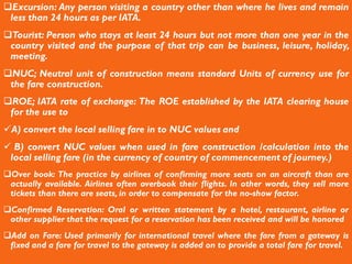 Chapter 2 Local Currency Fares and Ticketing Terminology (Computerized ...