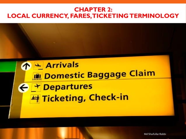 Chapter-2 Local Currency Fares Ticketing terminology | PDF