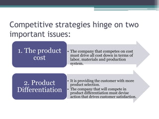 Organizational Framework and Competitive Strategy | PPTX
