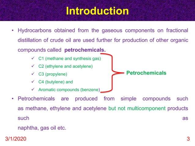 Chapter 2: Main petrochemicals | PPT