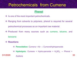 Chapter 2: Main petrochemicals | PPTX