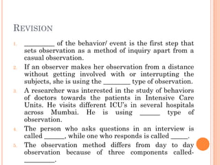 Chapter-2 Methods of inquiry Class 11 Psychology | PDF