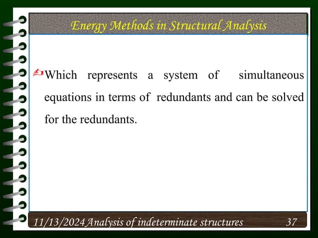 Chapter-2 Part-1 Analysis of indeterminate structures(Energy Method).pptx