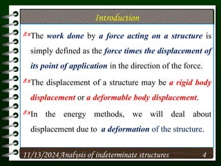 Chapter-2 Part-1 Analysis of indeterminate structures(Energy Method).pptx