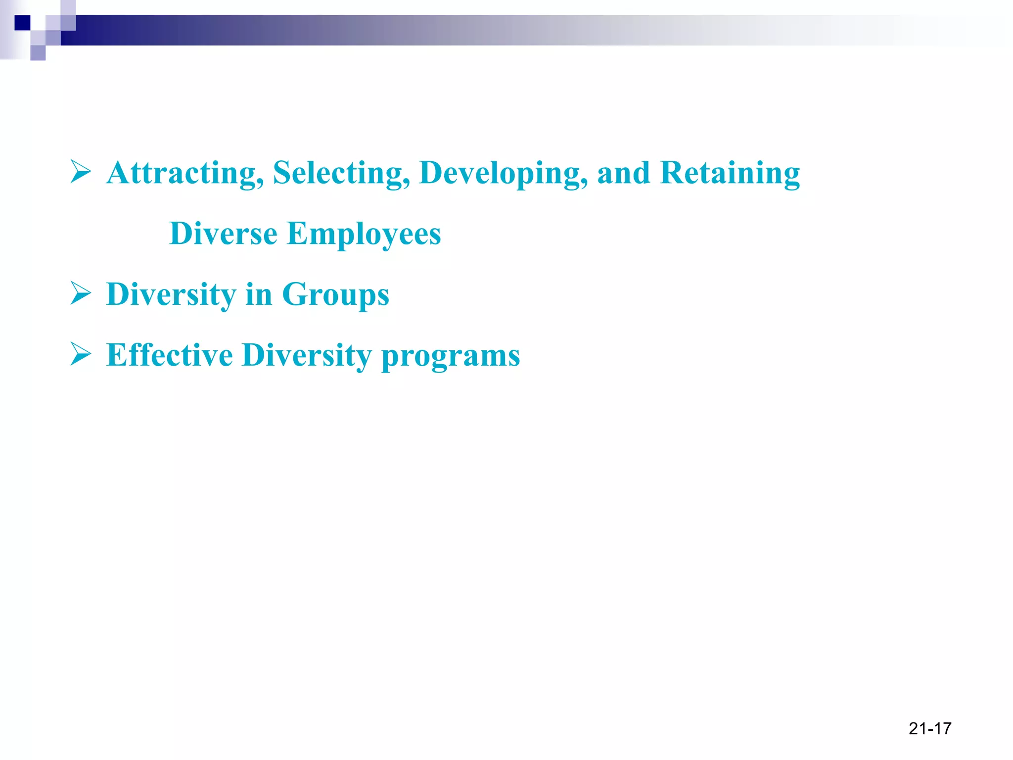 Diversity In Organizations, Chapter-2, Organizational Behavior | PDF