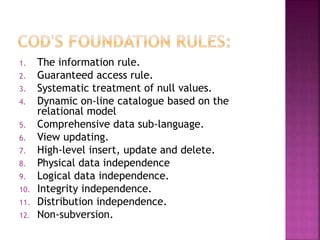 RDBMS - Chapter 2 | PPTX