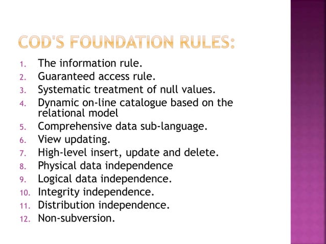 RDBMS - Chapter 2 | PPT