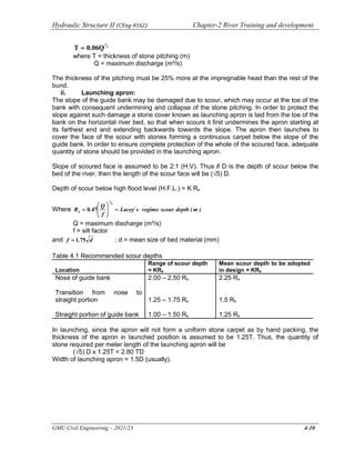 Chapter-2 River Training Works.pd hydraulic structure | PDF